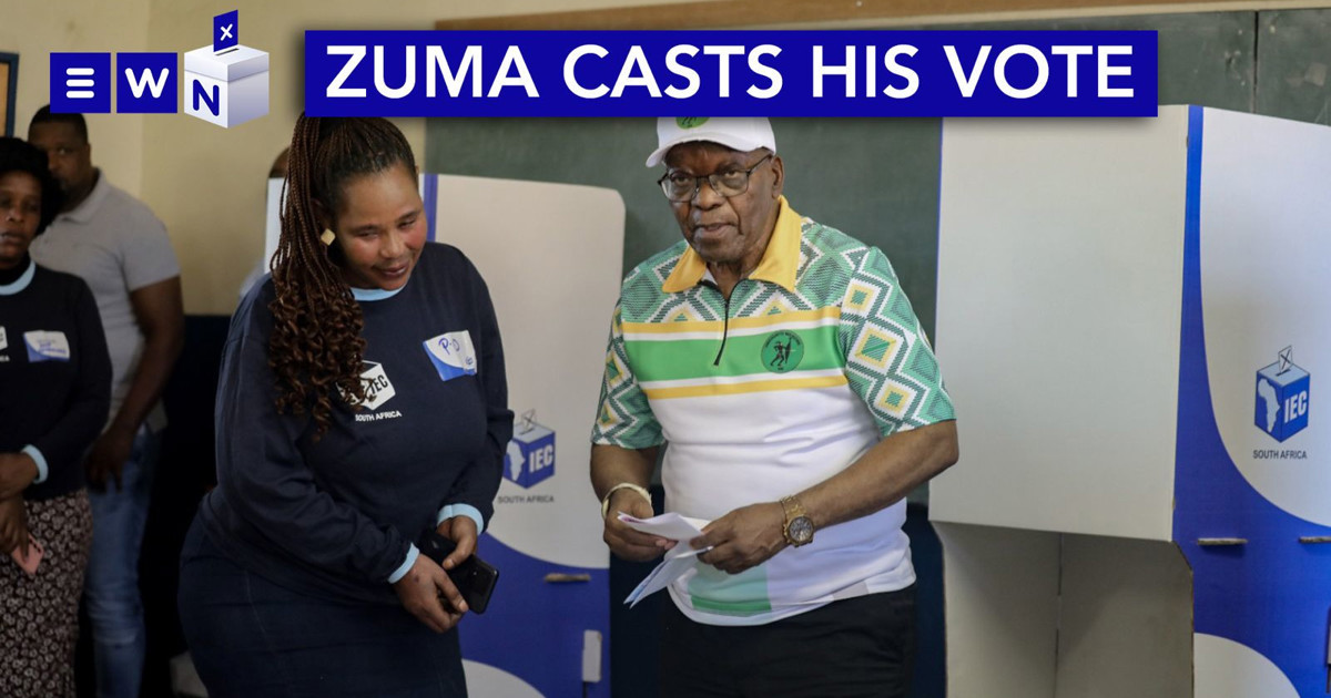 MK Party's Jacob Zuma casts vote in Nkandla
