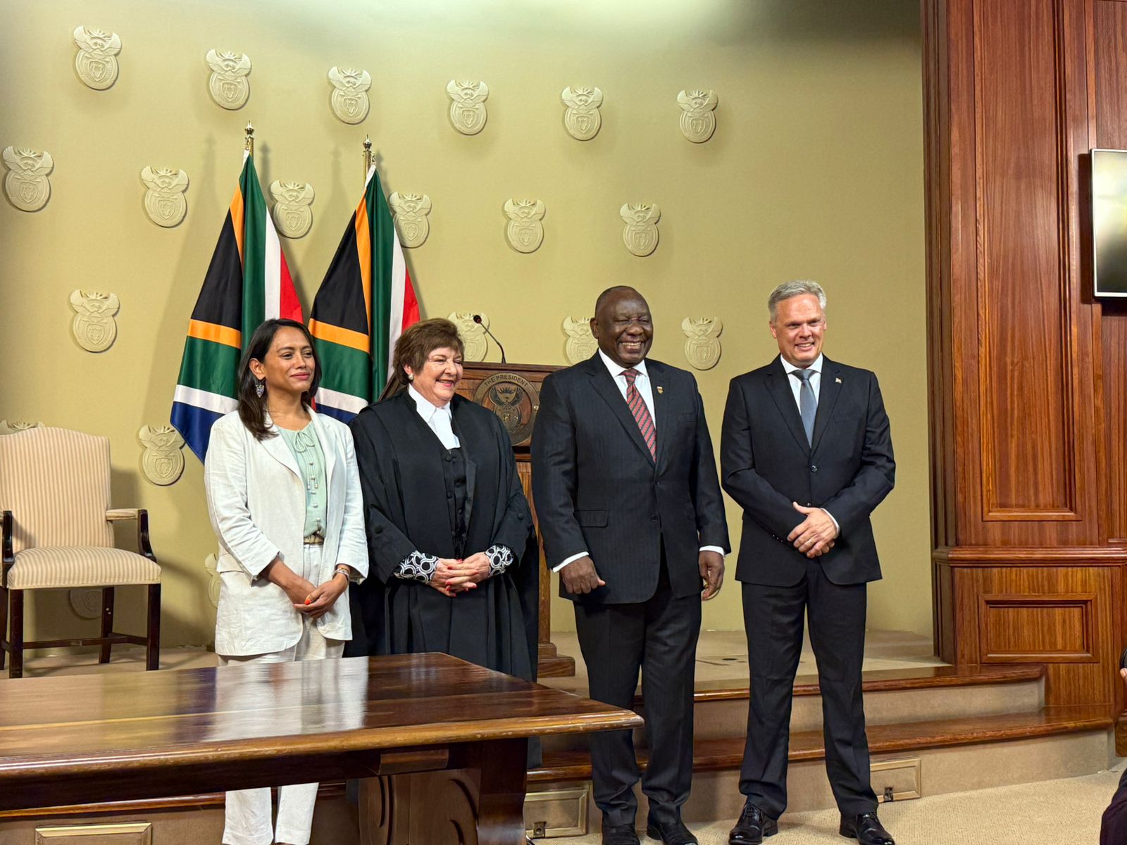 DA MPs Alexandra Abrahams, Willie Aucamp sworn into Ramaphosa's Cabinet