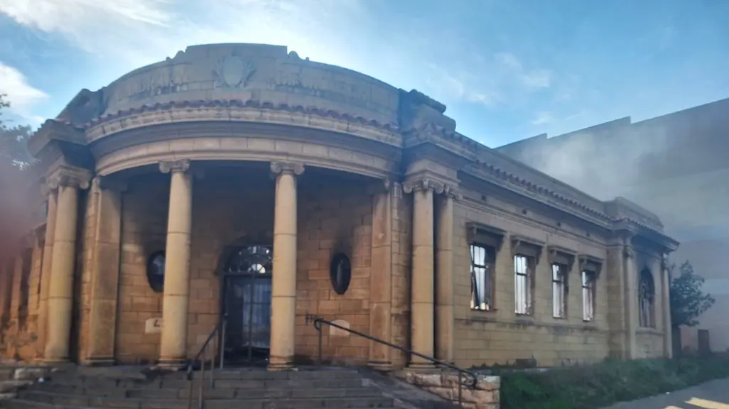Historic Brakpan Library in Ekurhuleni gutted by fire, parts of ... Historic Brakpan Library in Ekurhuleni gutted by fire, parts of ...