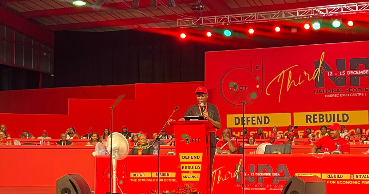 Malema: EFF waiting for DA's GNU exit to step into govt Malema: EFF waiting for DA's GNU exit to step into govt