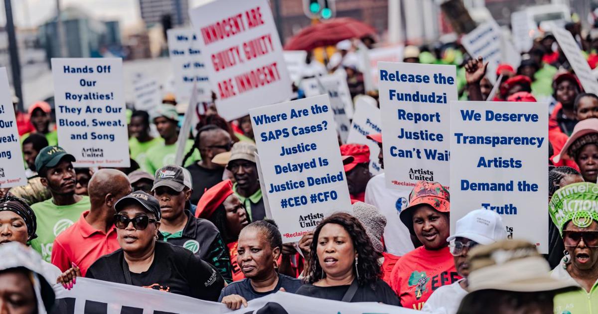 Joburg musicians protest at SAMRO over unpaid royalties