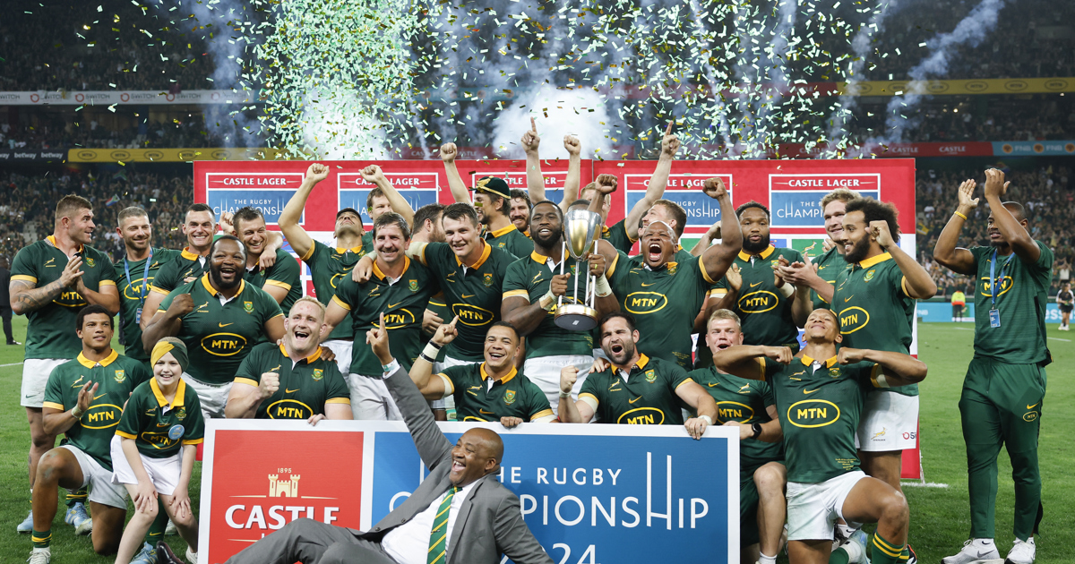 Springboks end 2024 with almost 85% wins and top of rugby’s world rankings