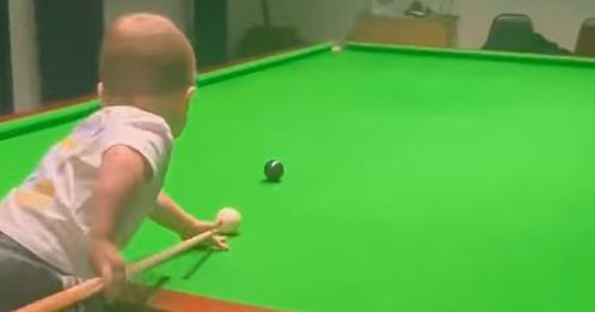WATCH: 2-year-old becomes TikTok 'mini snooker pro' sensation