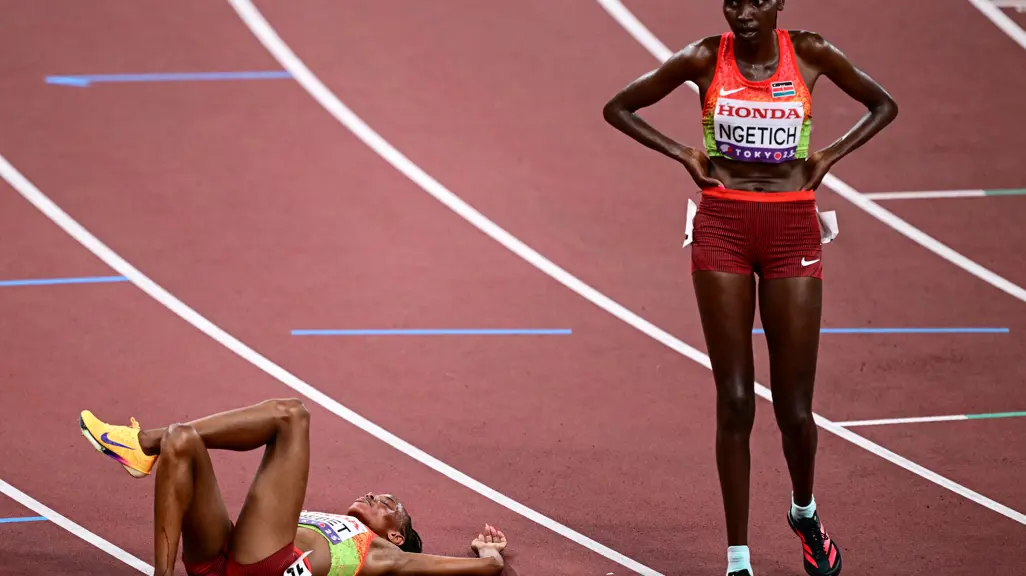 Kenya's Chebet wins 10,000m gold, suggests no tilt at world double