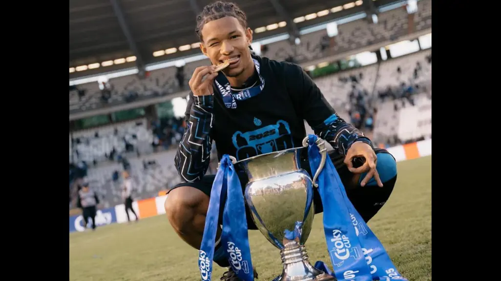 South African footballer Shandre Campbell (19) on winning first ...