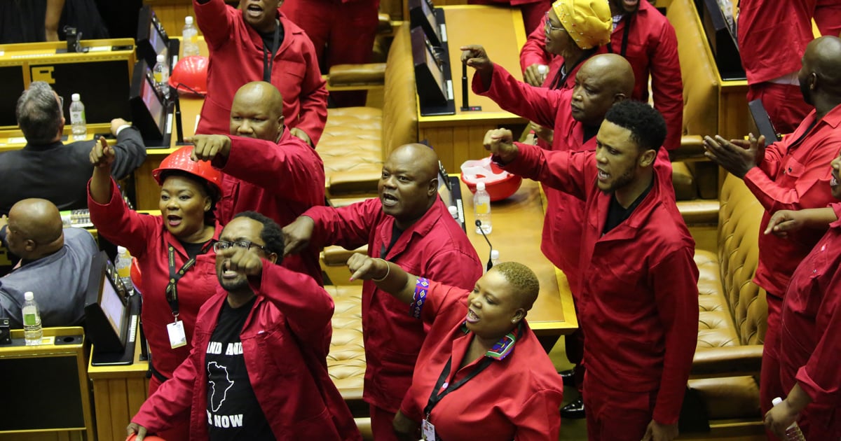 EFF objects to having nine of its MPs sanctioned by Parly over ...