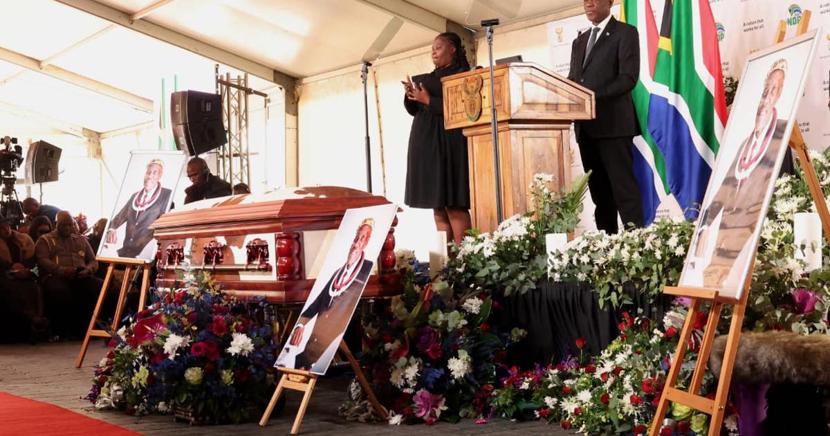 Mashatile delivers eulogy at Special Official Funeral of King Makhosonke