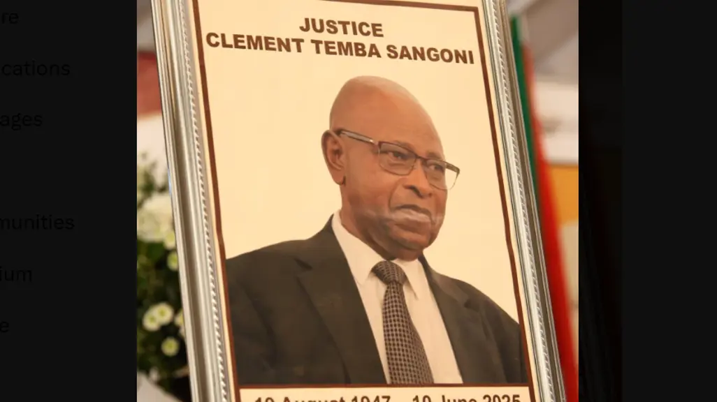 Former EC Judge President Clement Themba Sangoni described as a 'humble ...