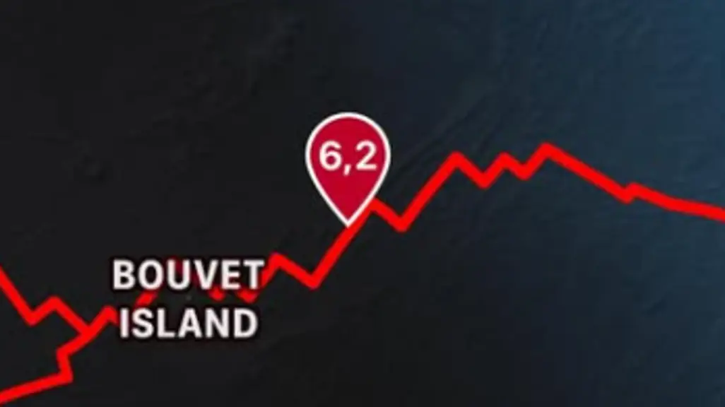 6.2 magnitude earthquake hits Mid-Atlantic Ridge south of Cape Town