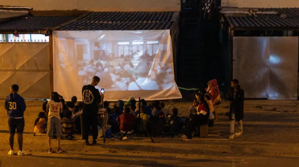 Open-air cinema brings joy to Manenberg’s children