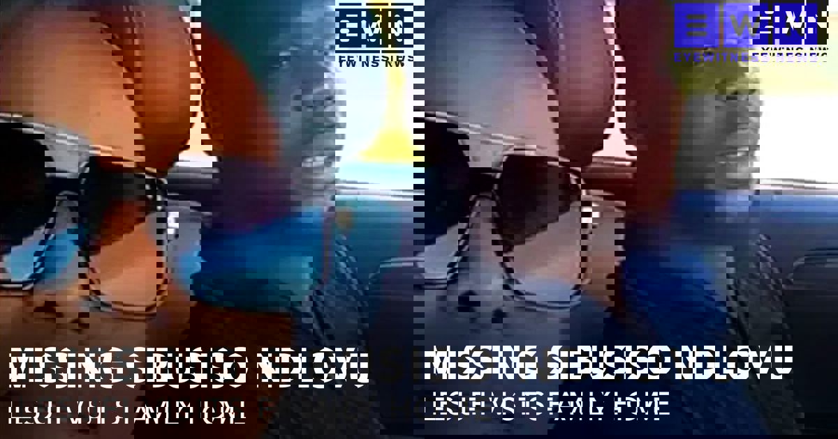 [WATCH] Lesufi visits family of missing journalist Sibusiso Ndlovu