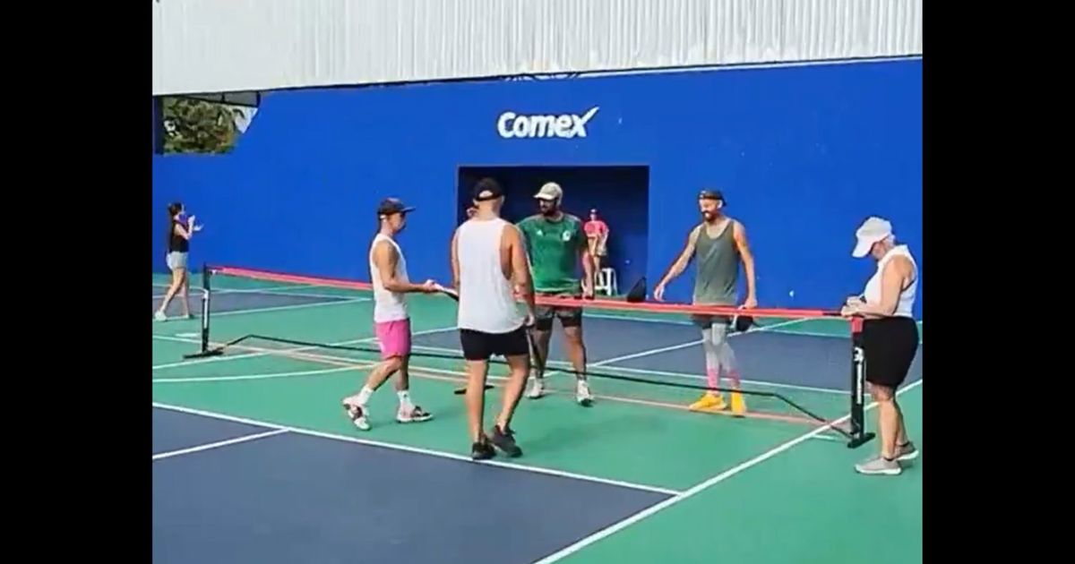 WATCH: Sore loser? Pickleball player knocks over opposing player in ...