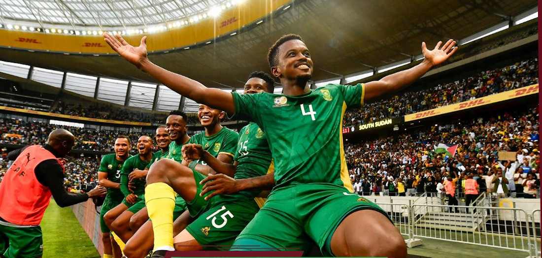 Bafana cruise to victory over South Sudan in Cape Town