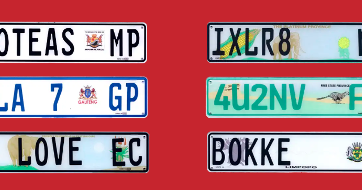 The most expensive number plate in SA could cost you over R100k