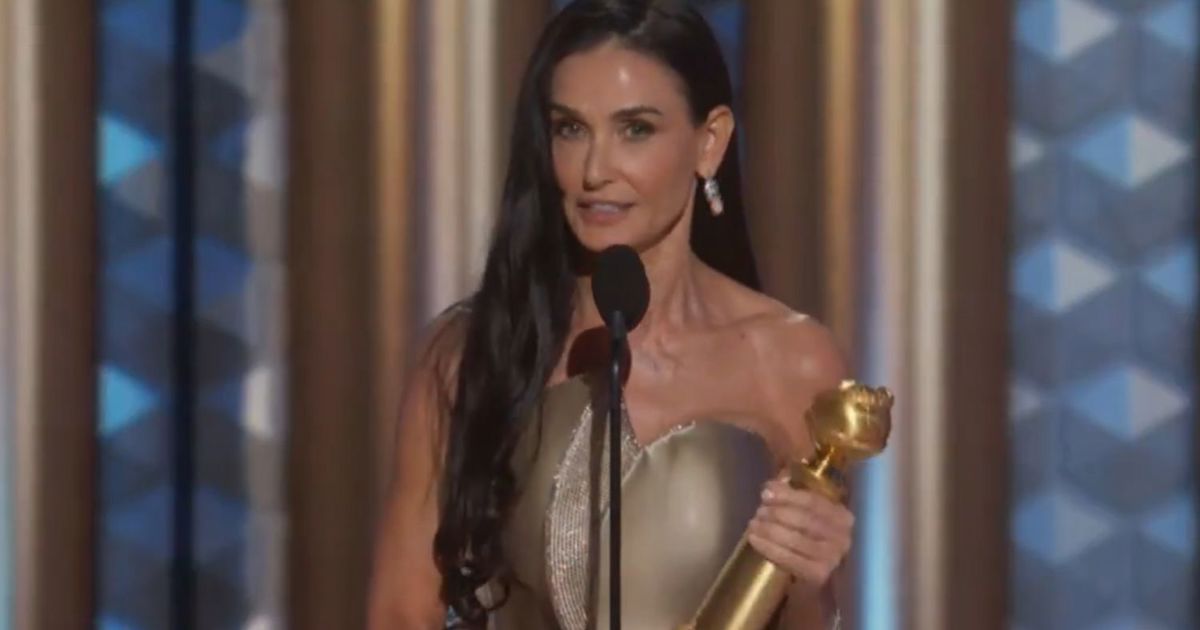 Demi Moore becomes first-time Golden Globe winner at 62