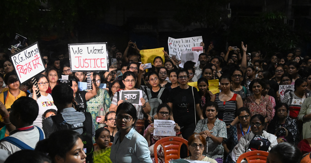Indian protests over doctor's murder grow as women demand justice